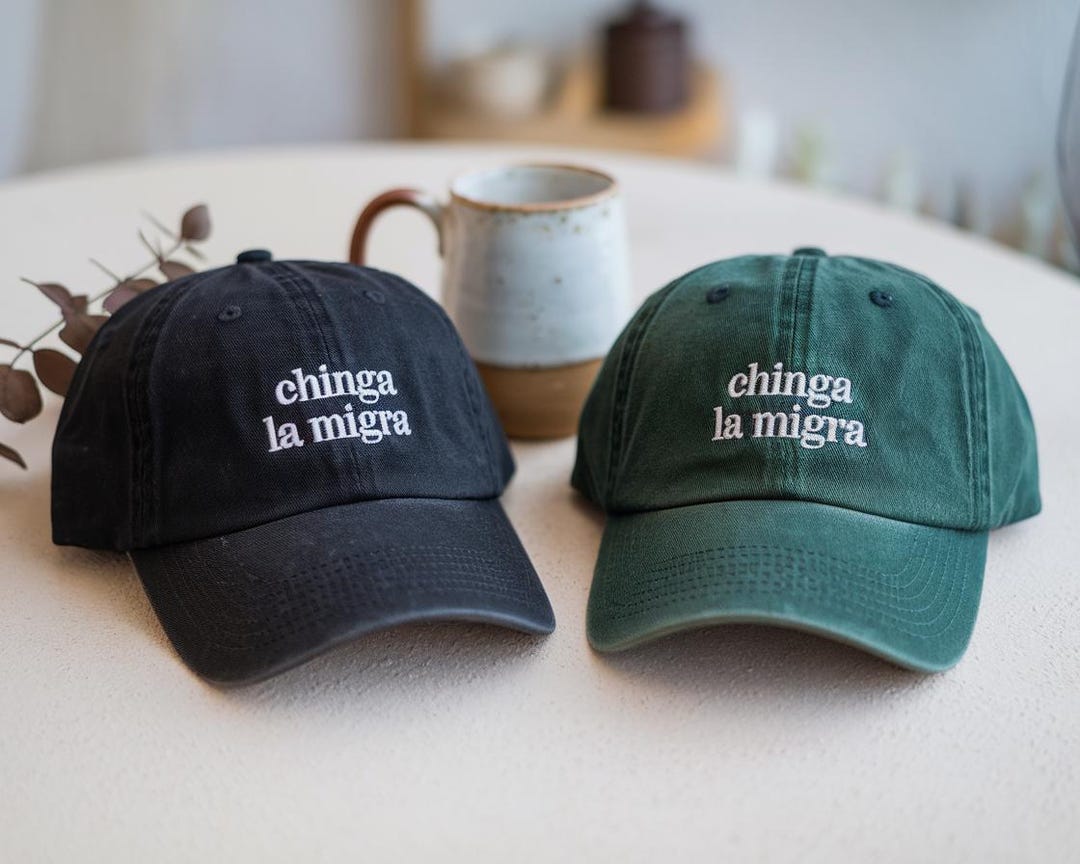 Embroidered Chinga La Migra Hat, Fuck ICE Hat, Abolish ICE Shirt, Anti ...