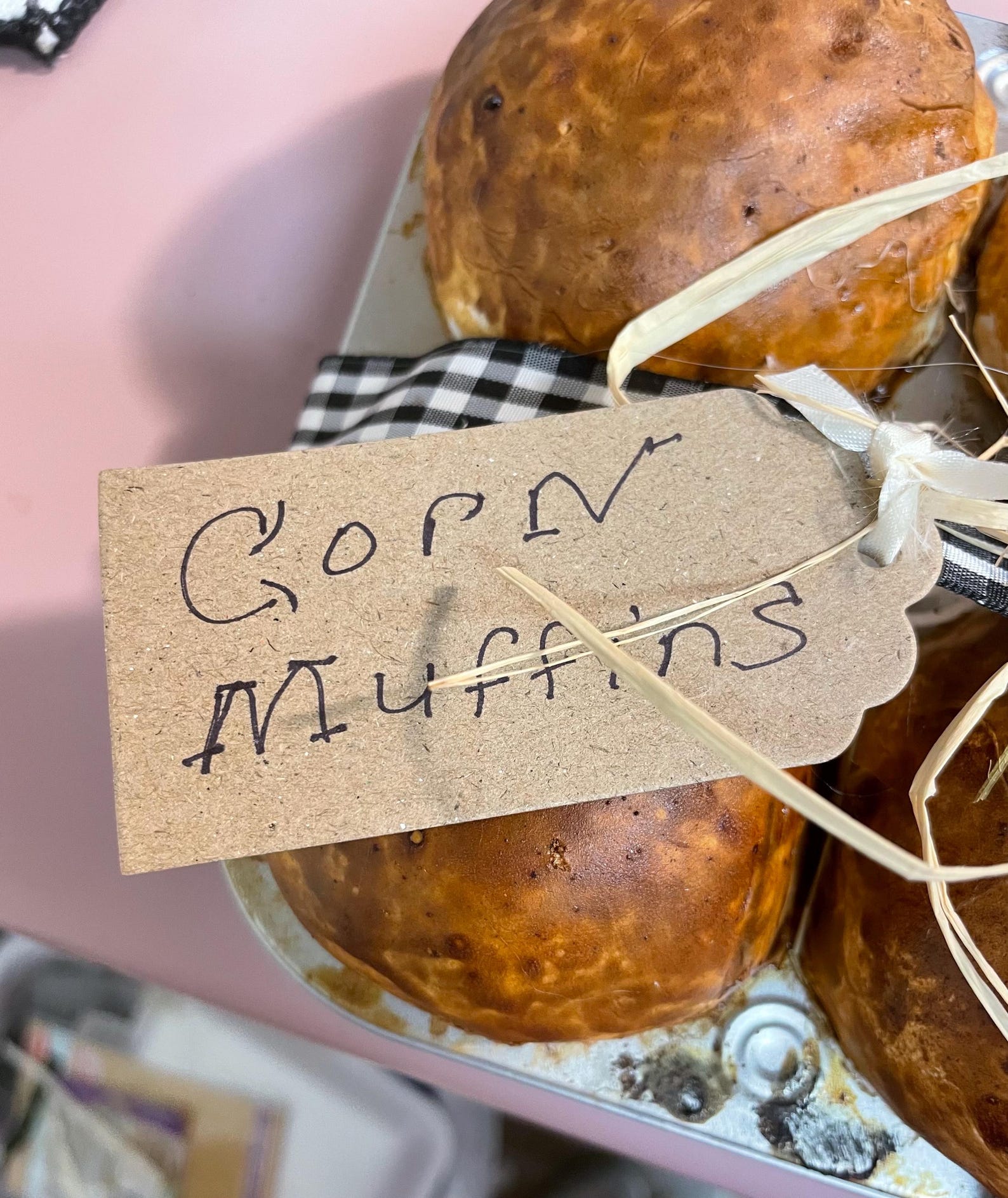 Faux Farmhouse Corn Muffins: Rustic Food Prop - Etsy