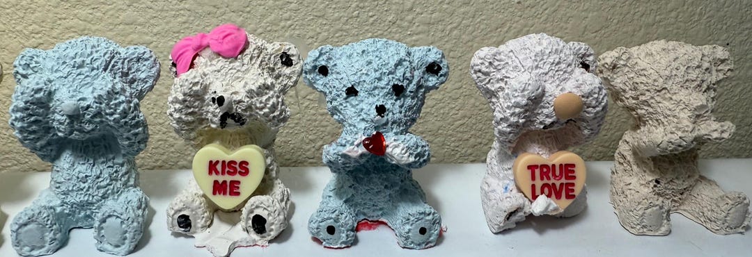 Teddy Bears (plaster of Paris) 10 Total - Etsy