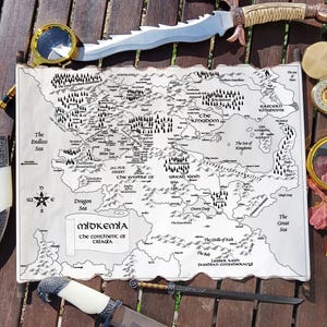 Midkemia Map Scroll: Riftwar Cycle, Raymond E. Feist, Handmade - Etsy