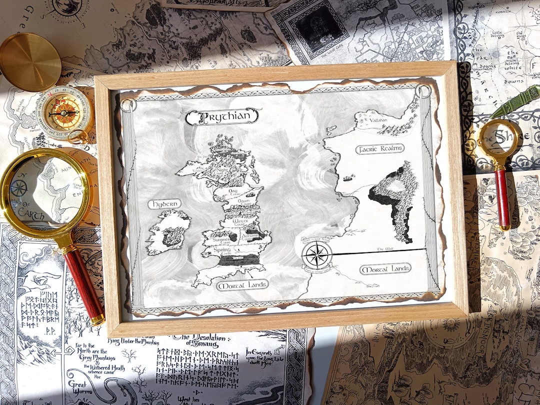 Prythian Map: A Court of Thorns and Roses, ACOTAR Bookish Decor - Etsy