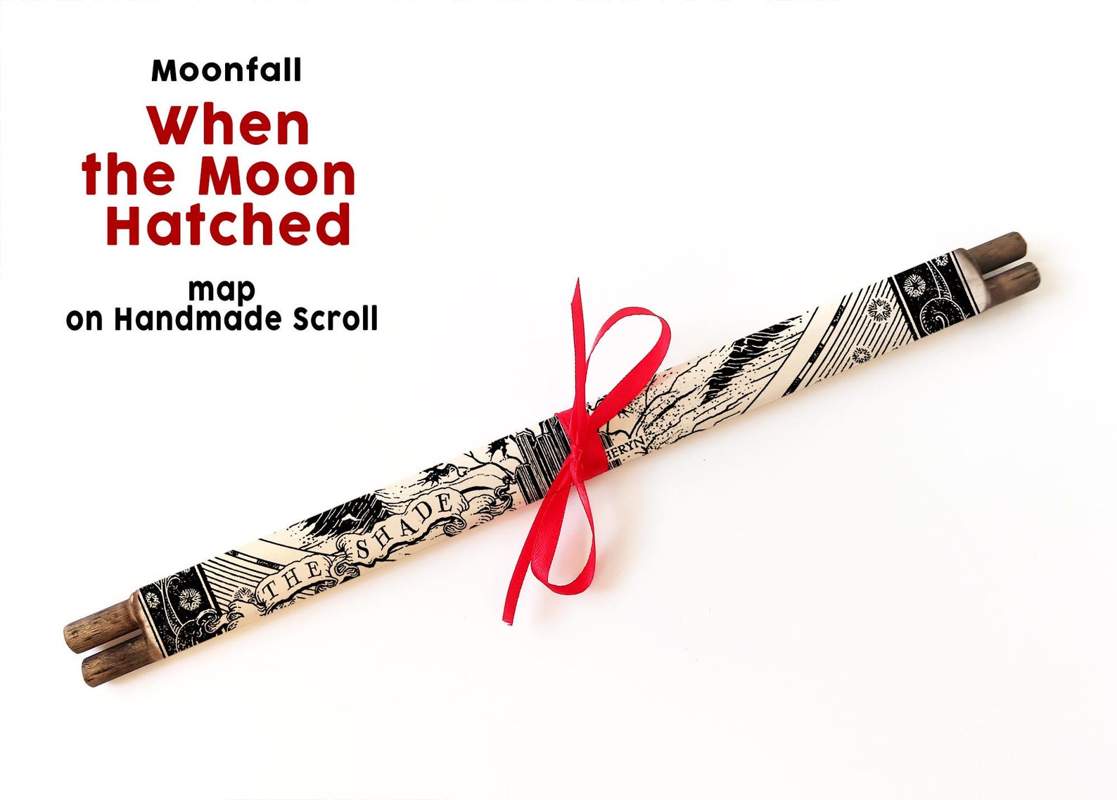 Moonfall Fantasy Book Map Scroll: When the Moon Hatched - Etsy