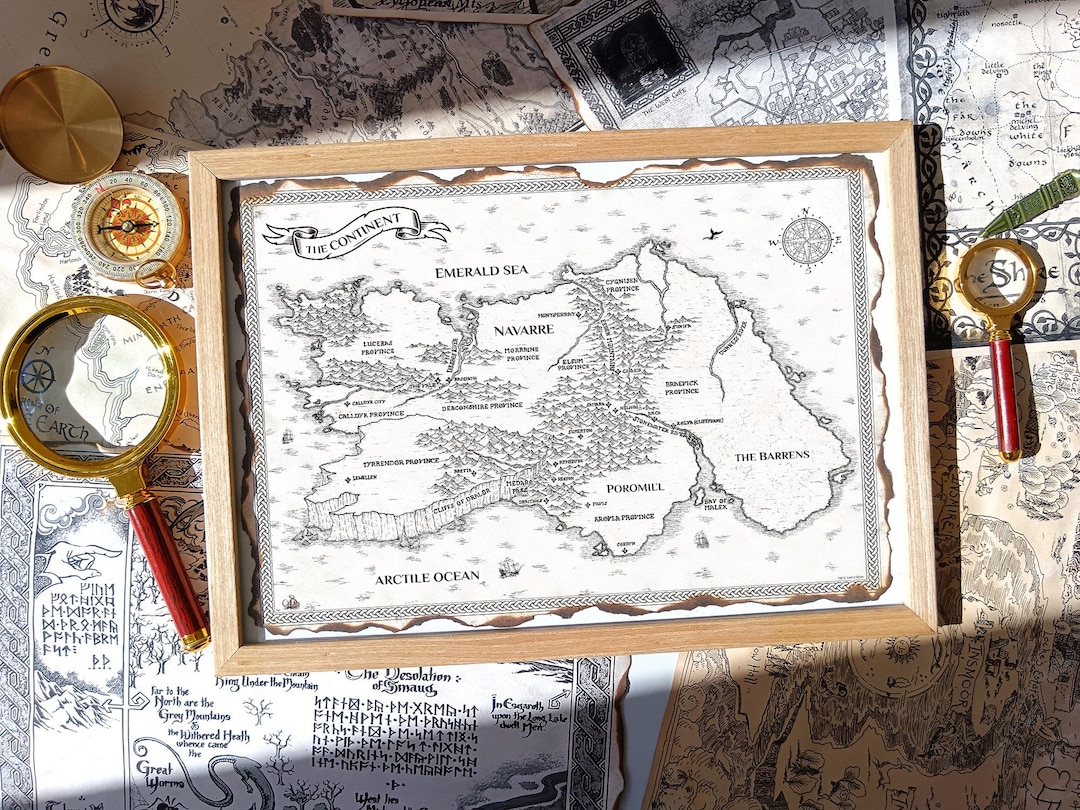 Empyrean Continent Map, Fanart Inspired by Fourth Wing & Iron Flame ...
