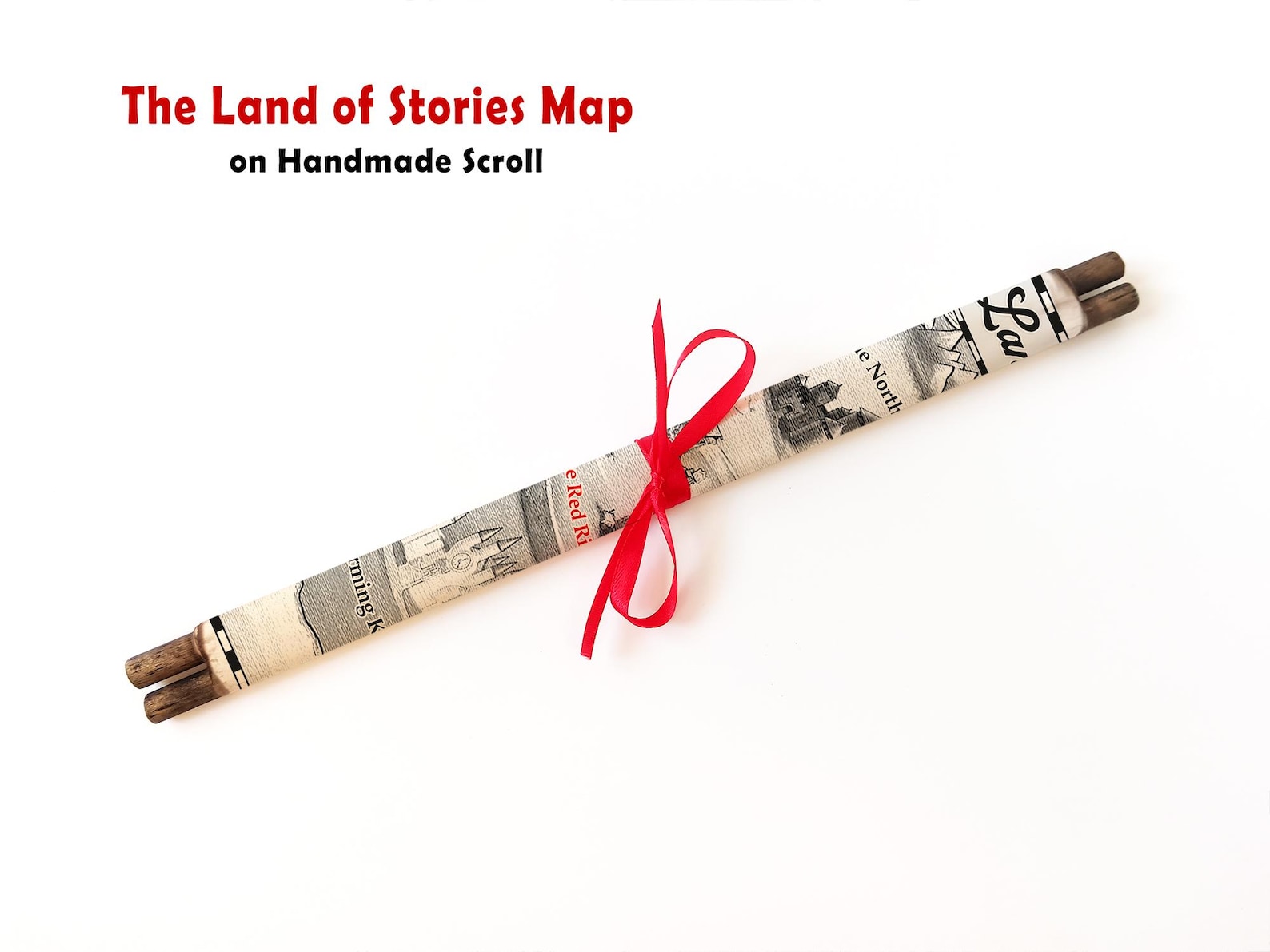 The Land of Stories Map - Handmade Scroll - the Wishing Spell Map ...