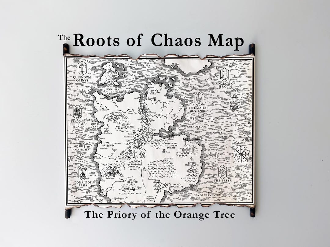 The Roots of Chaos Map - Handmade Scroll, the Priory of the Orange Tree ...