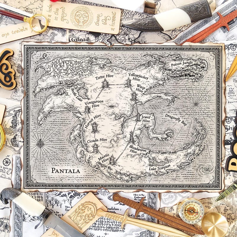 Map of Pyrrhia Wings of Fire - Etsy