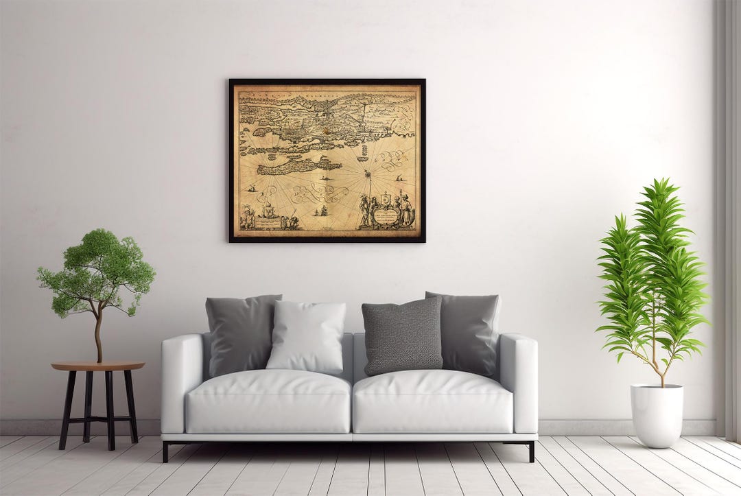Zadar Vintage Map, Dalmatia Old Map Poster, Vintage Old Map Poster ...