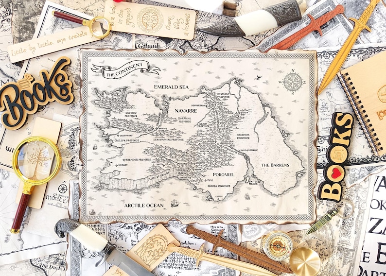 Empyrean Continent Map, Fanart Inspired by Fourth Wing & Iron Flame ...