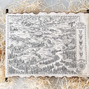 Warrior Cats Map, the Forest Territories Map - Handmade Scroll ...