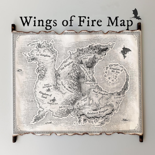 Wings of Fire Map - Etsy