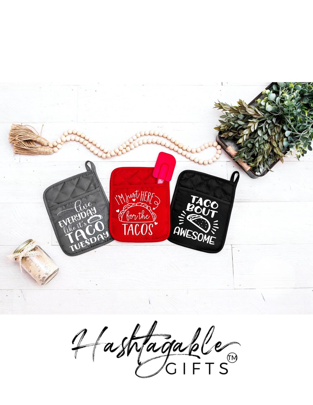 Taco Lovers Kitchen Decor, Taco Pot Holder, Taco Gift, Housewarming ...