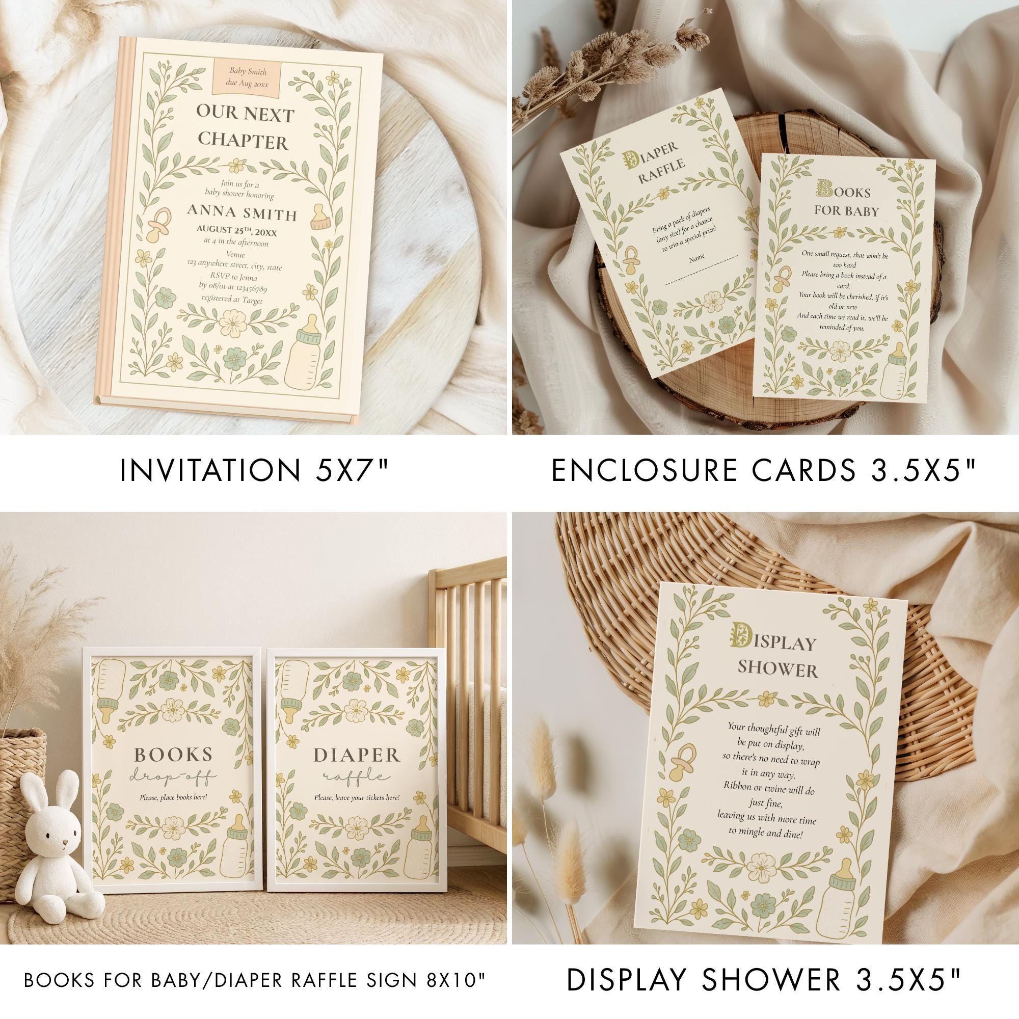 Our Next Chapter Baby Shower Bundle, A New Chapter Begins, Book Theme ...