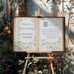 Our Next Chapter Baby Shower Bundle, A New Chapter Begins, Book Theme ...