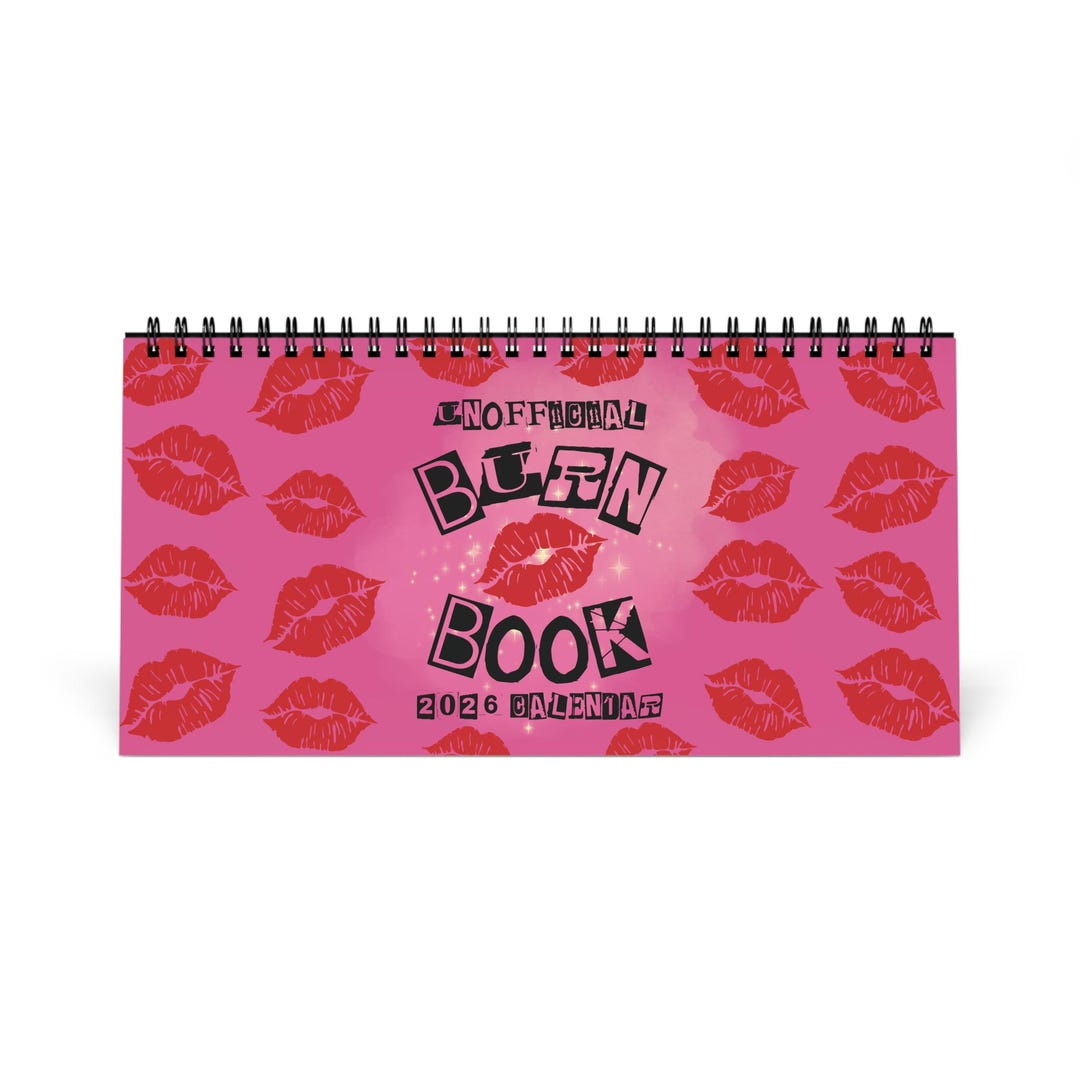 Burn Book Pink Desk Calendar 2026, Mean Girls Inspired - Etsy