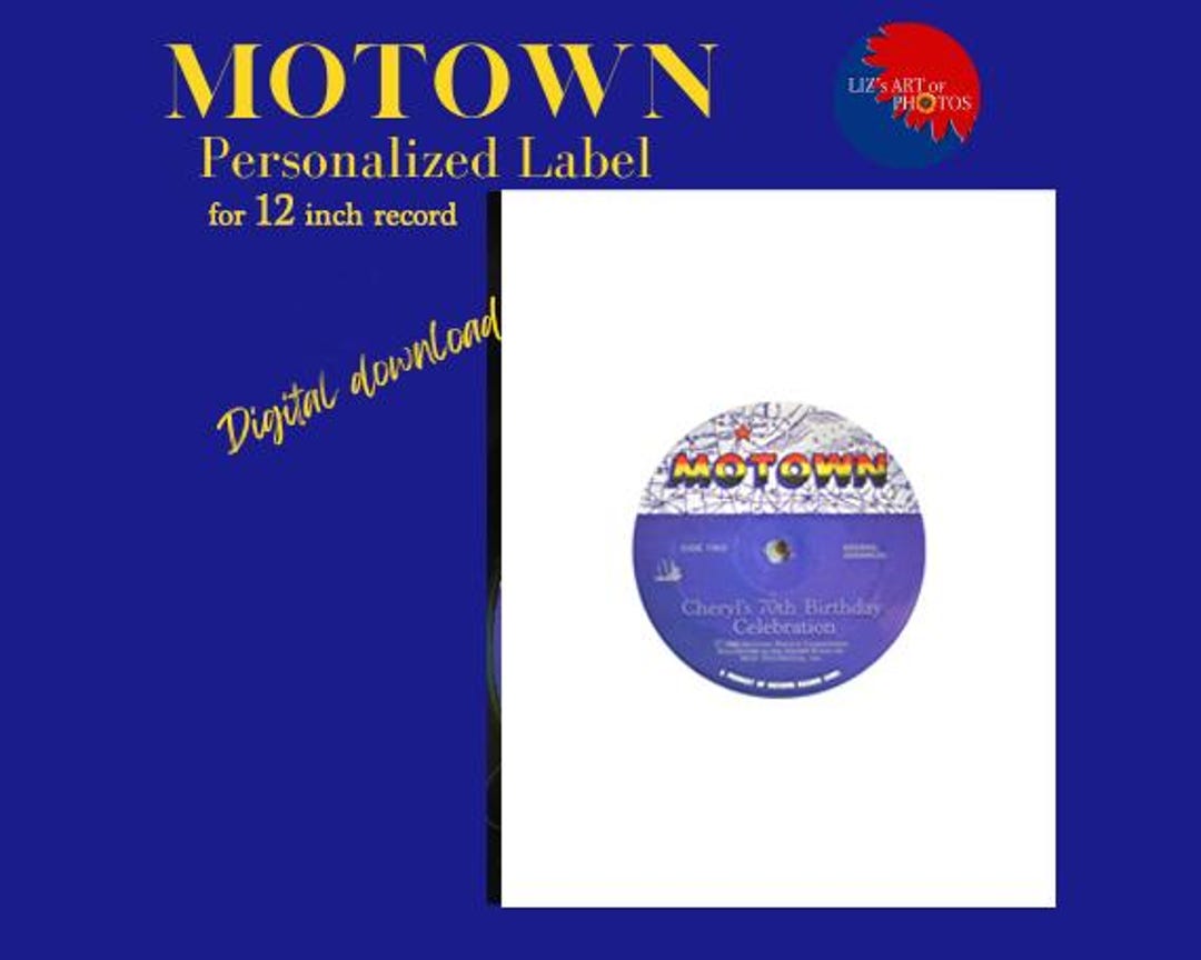 Motown Personalized Record Label - Etsy