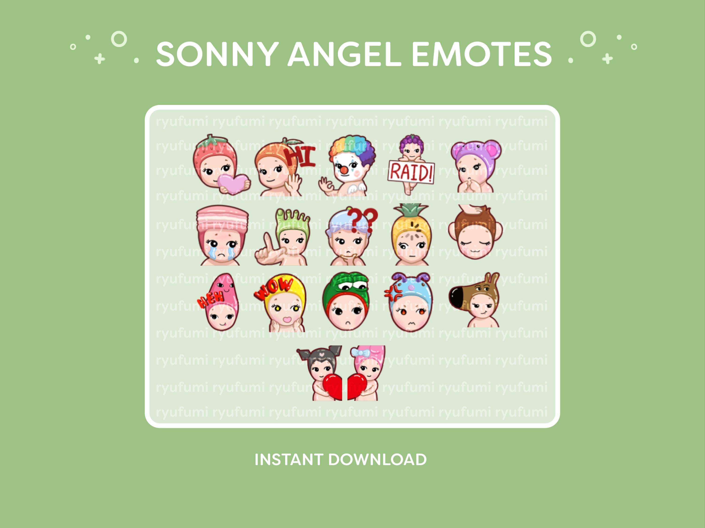 16 Sonny Angel Twitch Emotes Pack | Funny Cute Kawaii Discord & Youtube ...