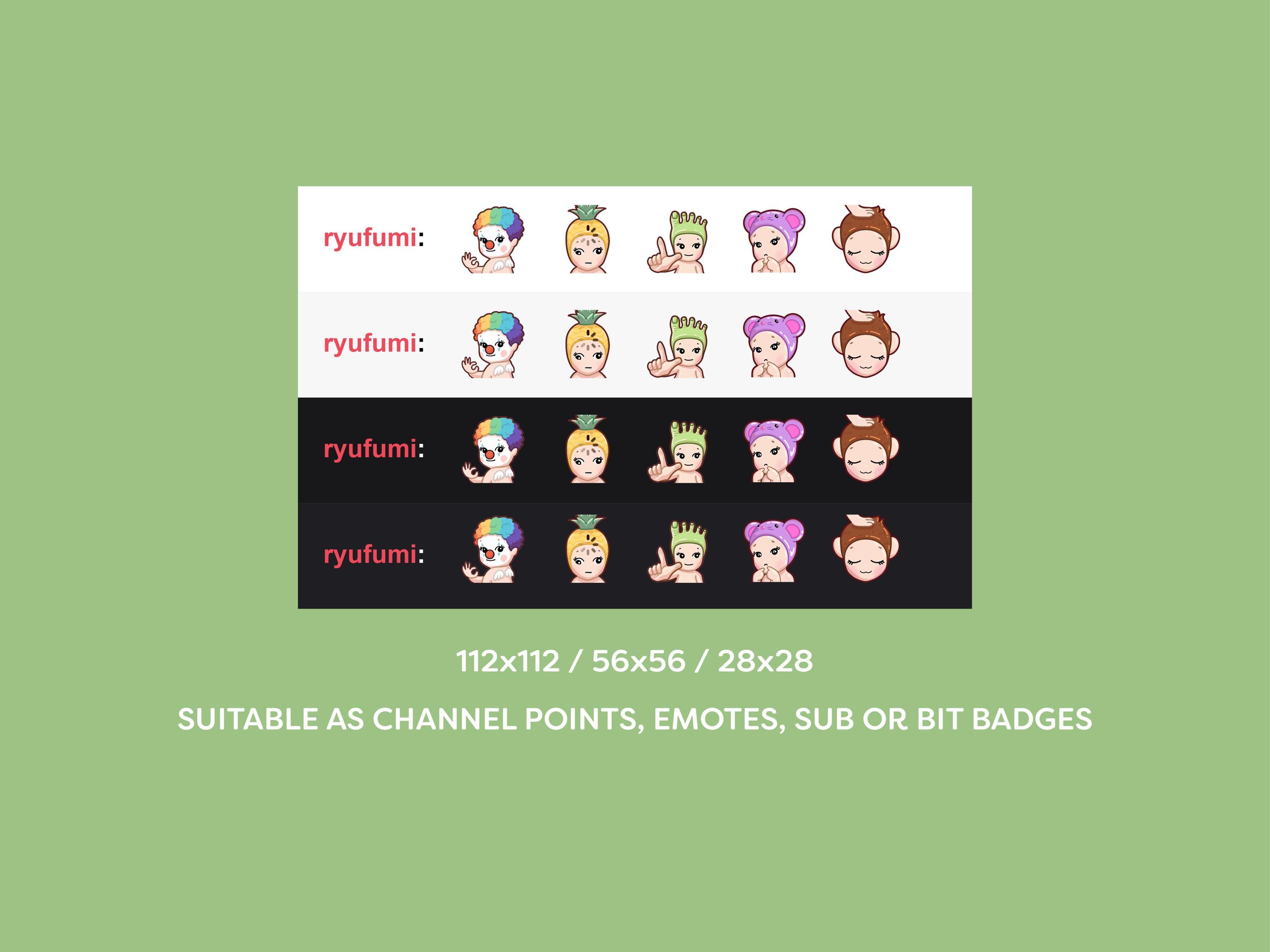 Animated Sonny Angel Emotes: Kawaii Twitch, Youtube & Discord Emotes ...
