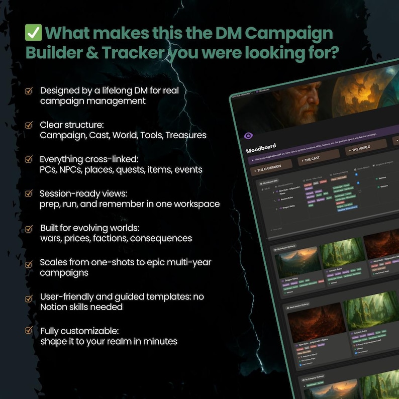 DM Ultimate Bundle: Dnd Notion Campaign Planner and Tracker + PDF ...