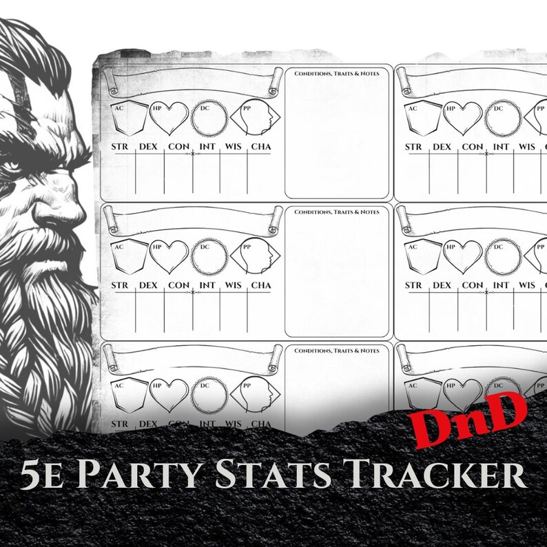 Dnd 5e DM Party Encounter and Combat Tracker | Track Player Stats, HP ...