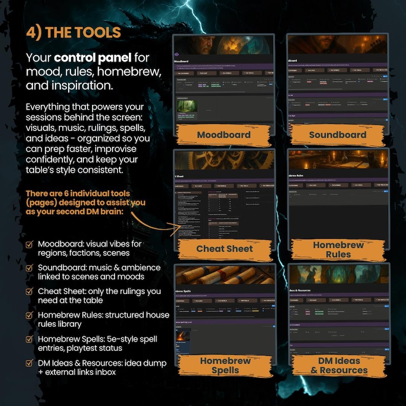 Dnd Campaign Planner & Journal | Notion Template for Dungeon Masters - Etsy