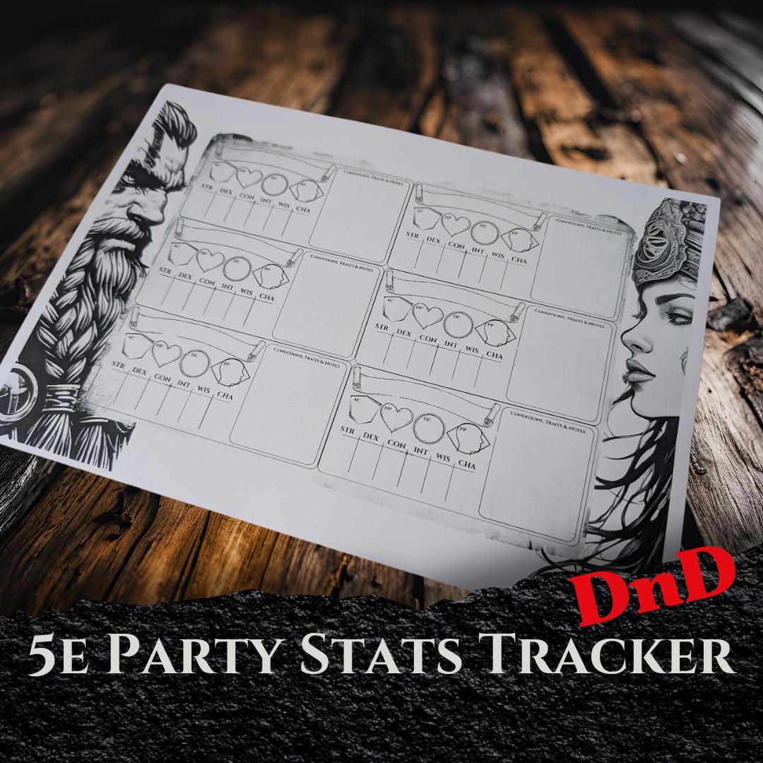 Dnd Party Encounter and Combat Tracker 5e | Track Player Stats, HP ...