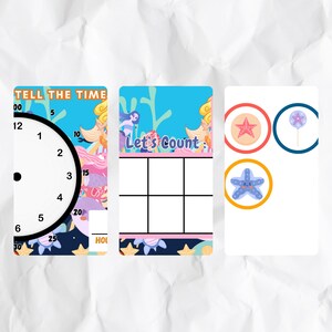 Mermaid Theme Busy Book for Kids, Educational Learning Activity Book ...