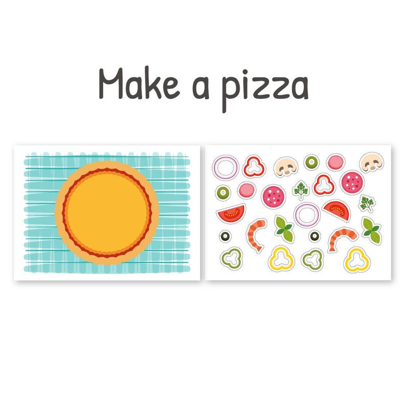 Cut & Paste Activity: Please Make Your Pizza - Craft - Etsy