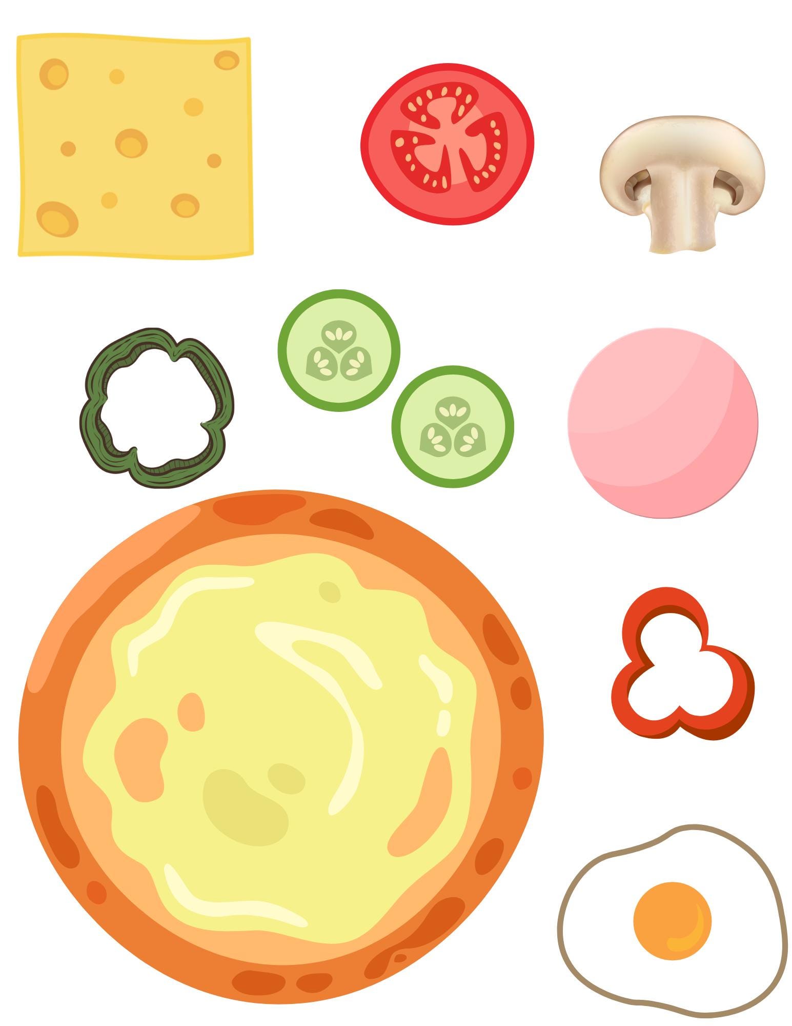 Cut & Paste Activity: Please Make Your Pizza - Craft - Etsy
