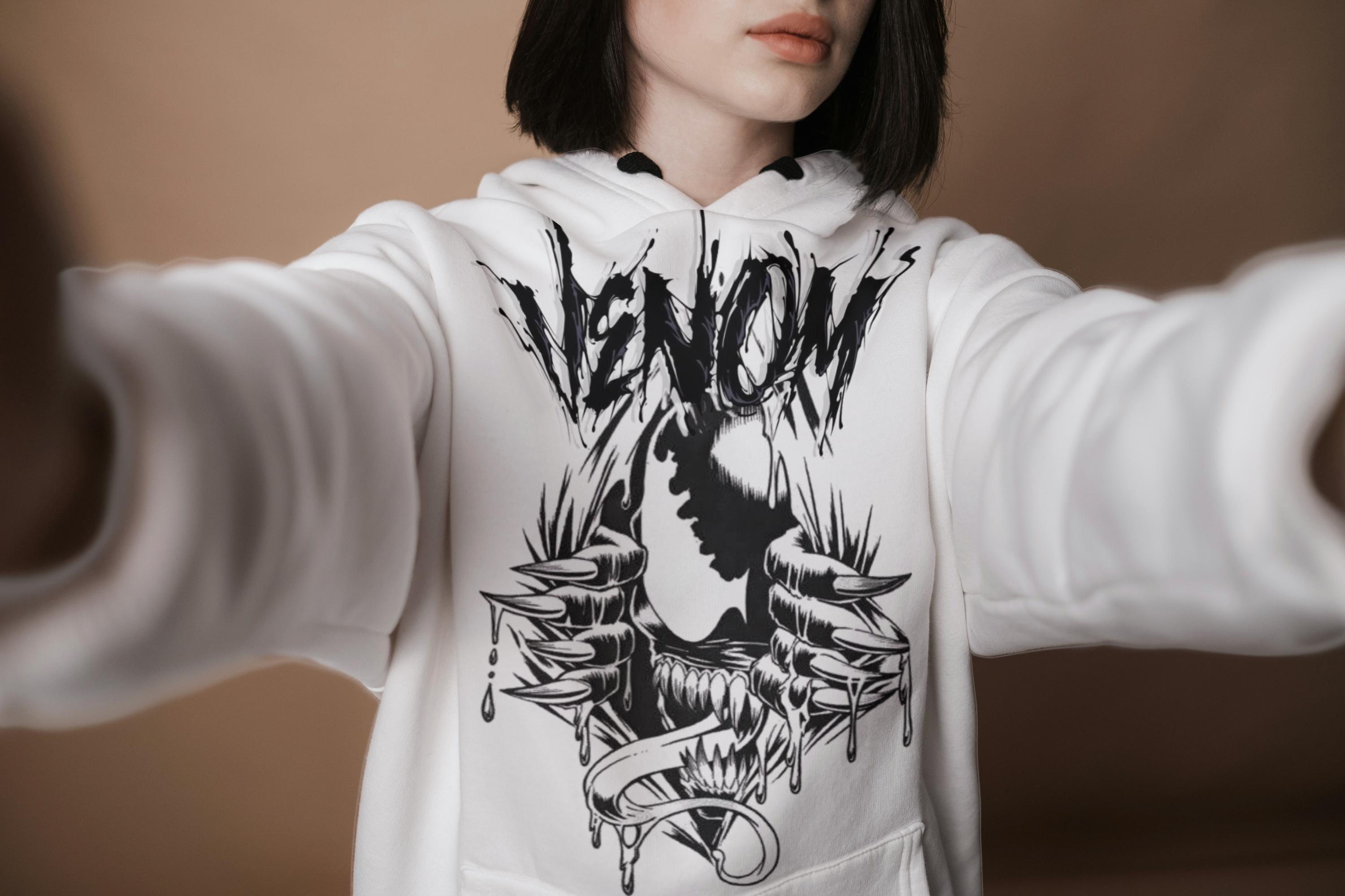 Venom Art Print, Symbiote Design, Horror Comic Decor, Edgy Villain ...