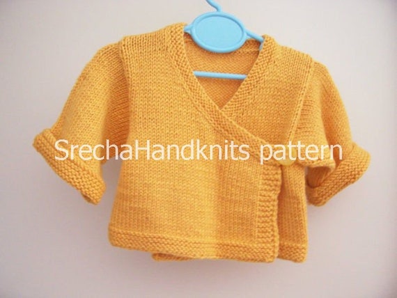 PDF Knitting Pattern Baby Kimono Baby Sweater Handknitted | Etsy Australia