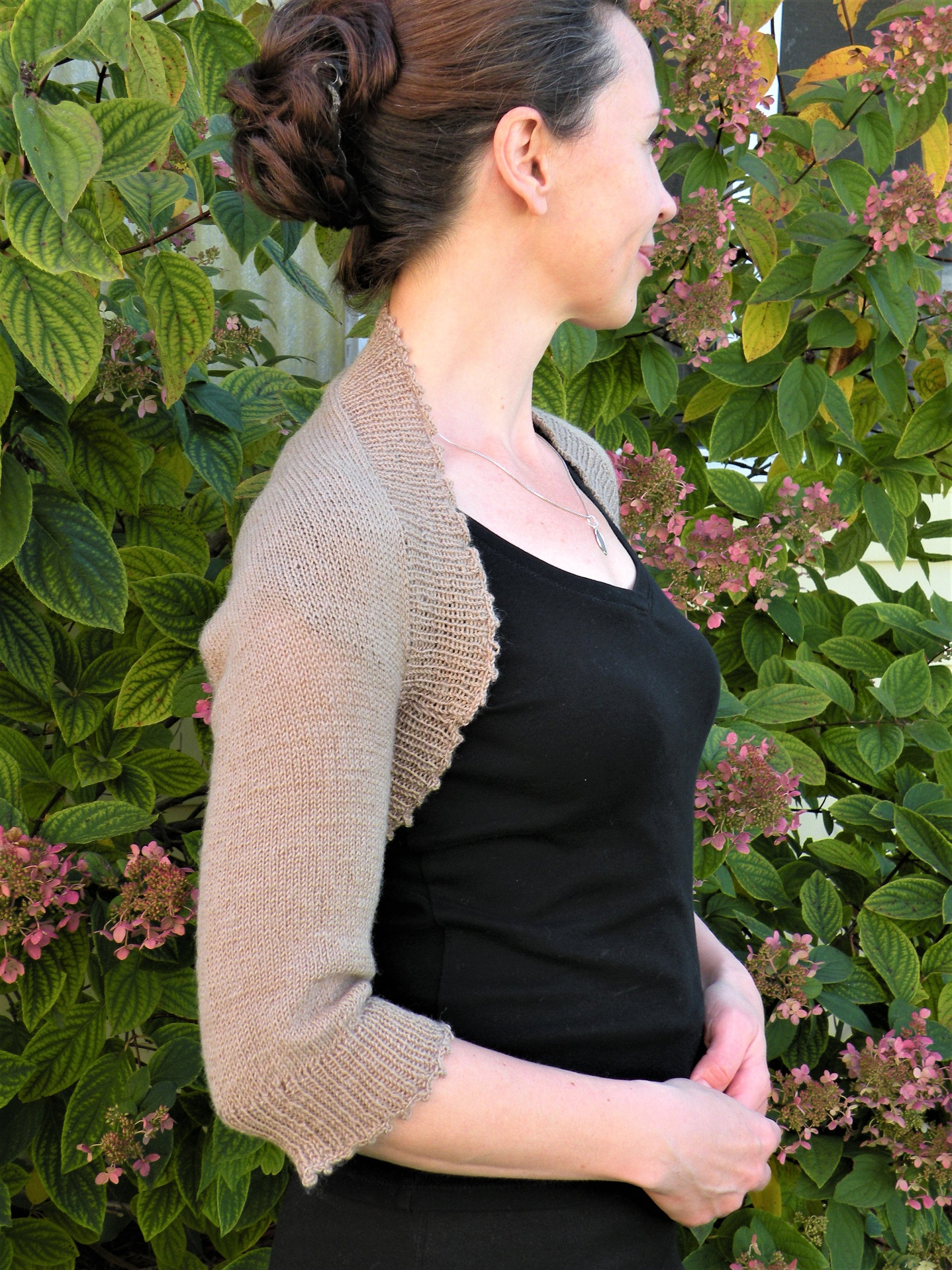 Merino Wool Knit Shrug: Beige Bolero Cardigan - Etsy
