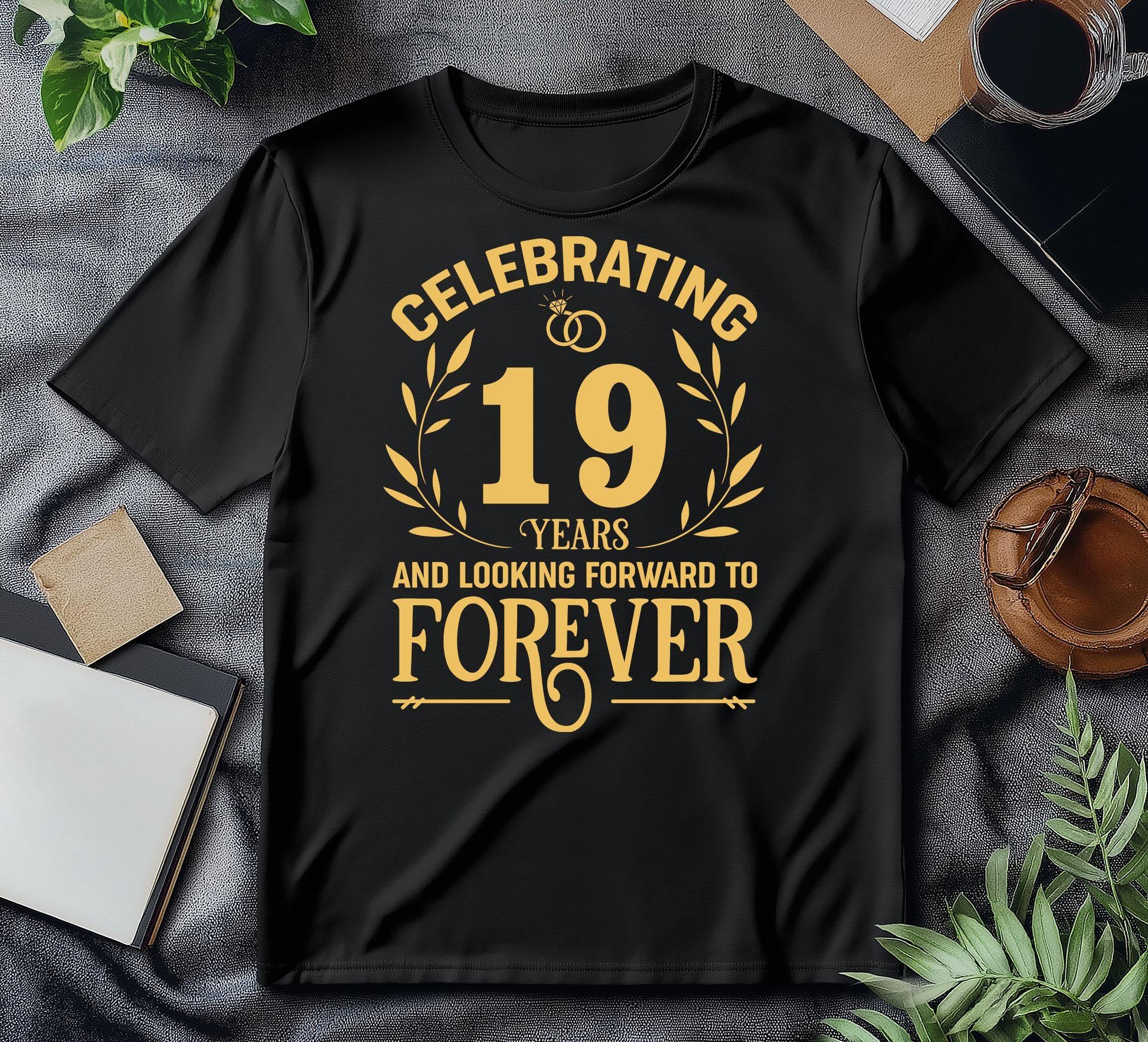 Celebrating 19 Years Wedding Anniversary SVG, 19th Marriage Anniversary ...