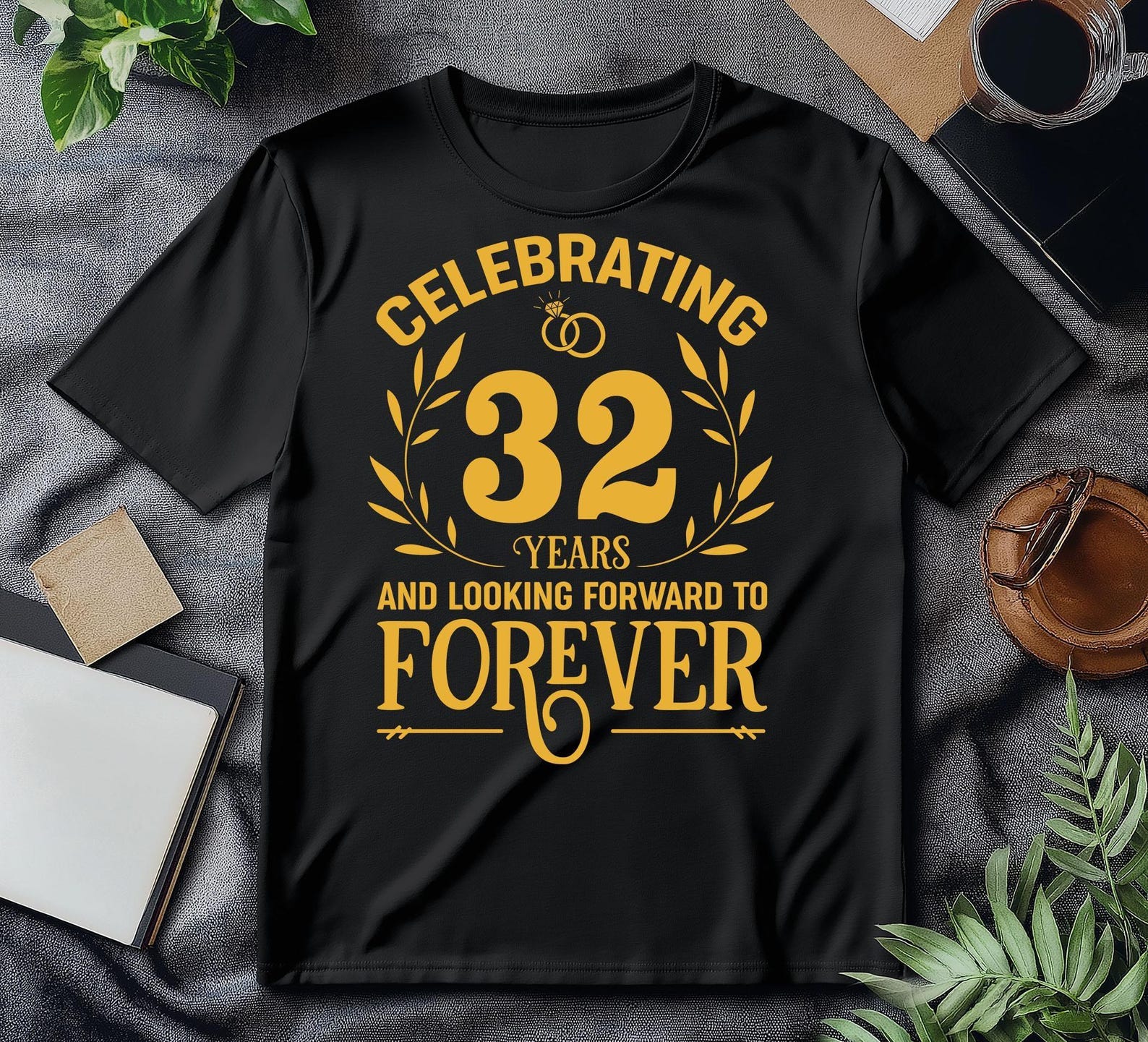Celebrating 32 Years Wedding Anniversary SVG, 32nd Marriage Anniversary ...