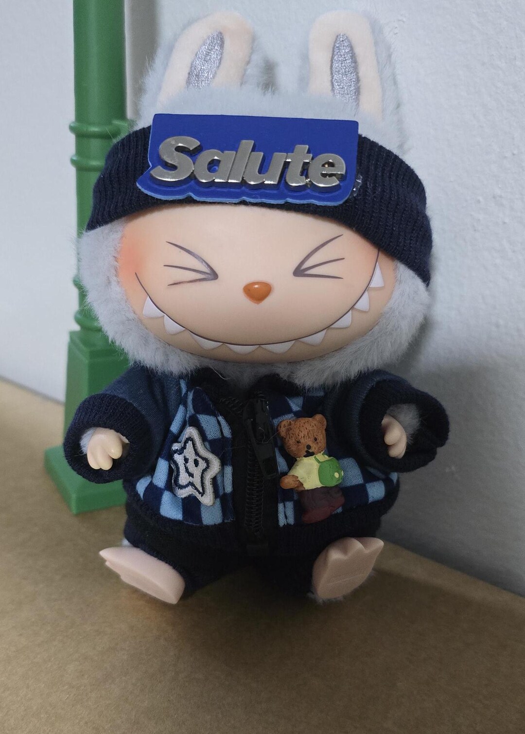 Labubu Clothing Only Complete Salute Hoodie and Jacket Set Costume Fits ...