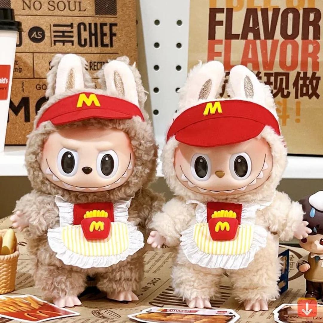 Labubu Clothing Only Costume Fast Food Edition Fits Have a Seat and ...