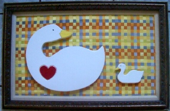 Goose With a Heart Wall Art - Etsy