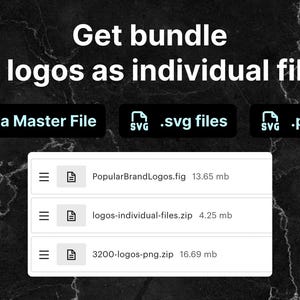 3000+ Black Brand Logos: Vector SVG Figma File (digital Download) - Etsy