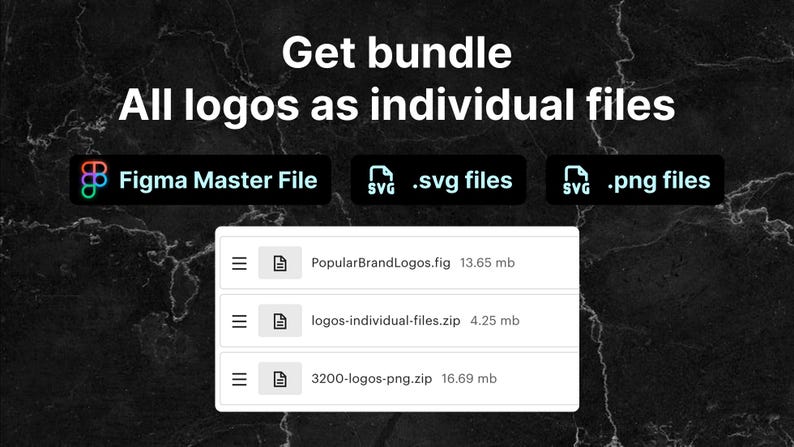 3000+ Black Brand Logos: Vector SVG Figma File (digital Download) - Etsy
