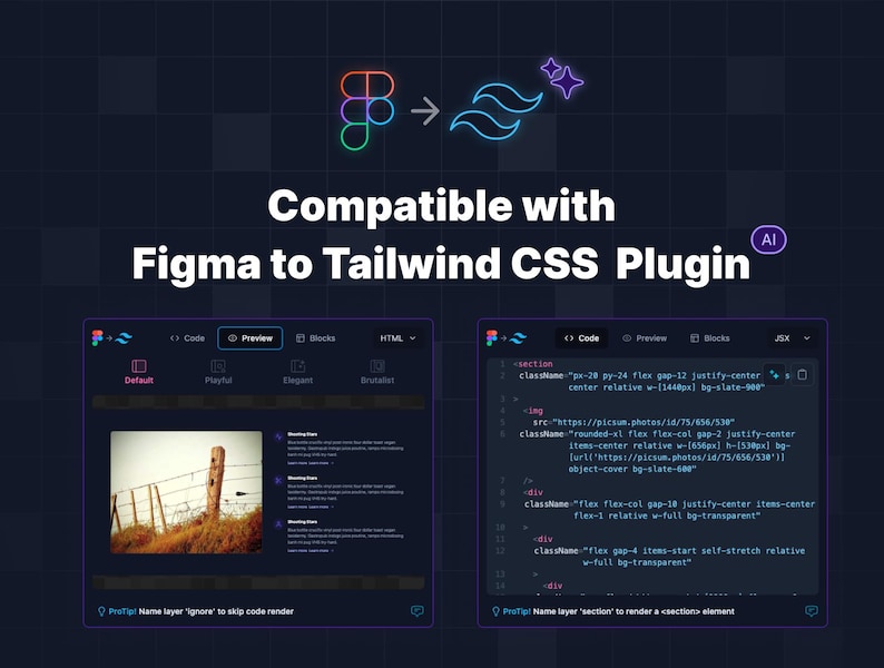 Tailwind CSS Blocks: 70+ Design System Sections, Light & Dark Mode ...