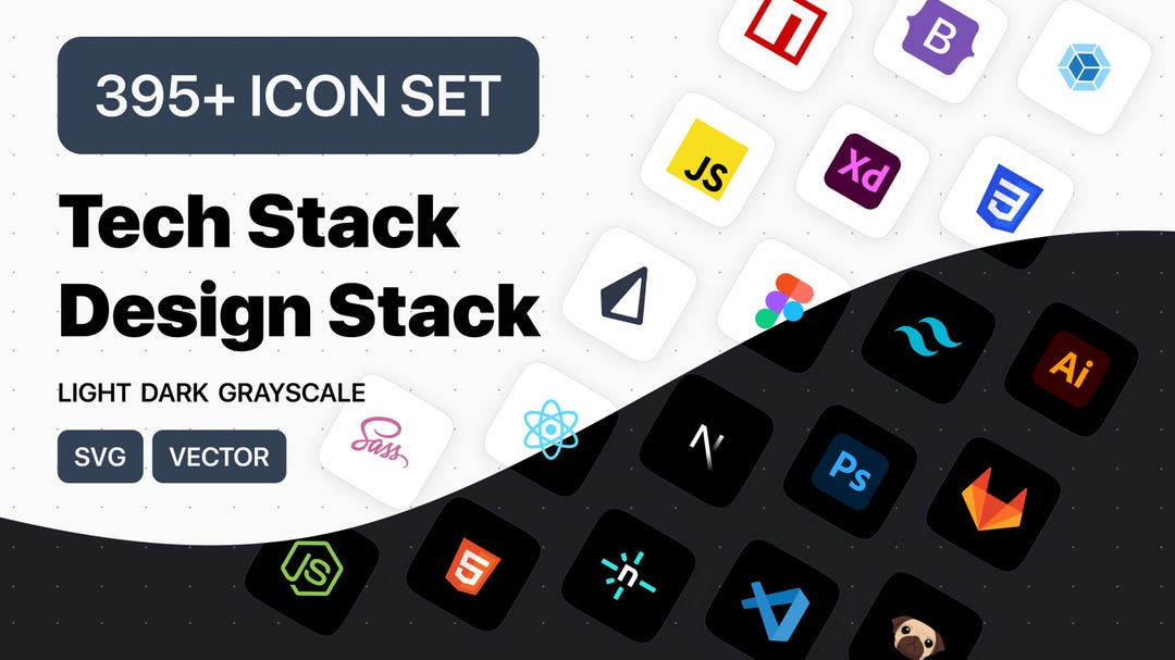 Tech Stack & Design Stack Logos - Etsy