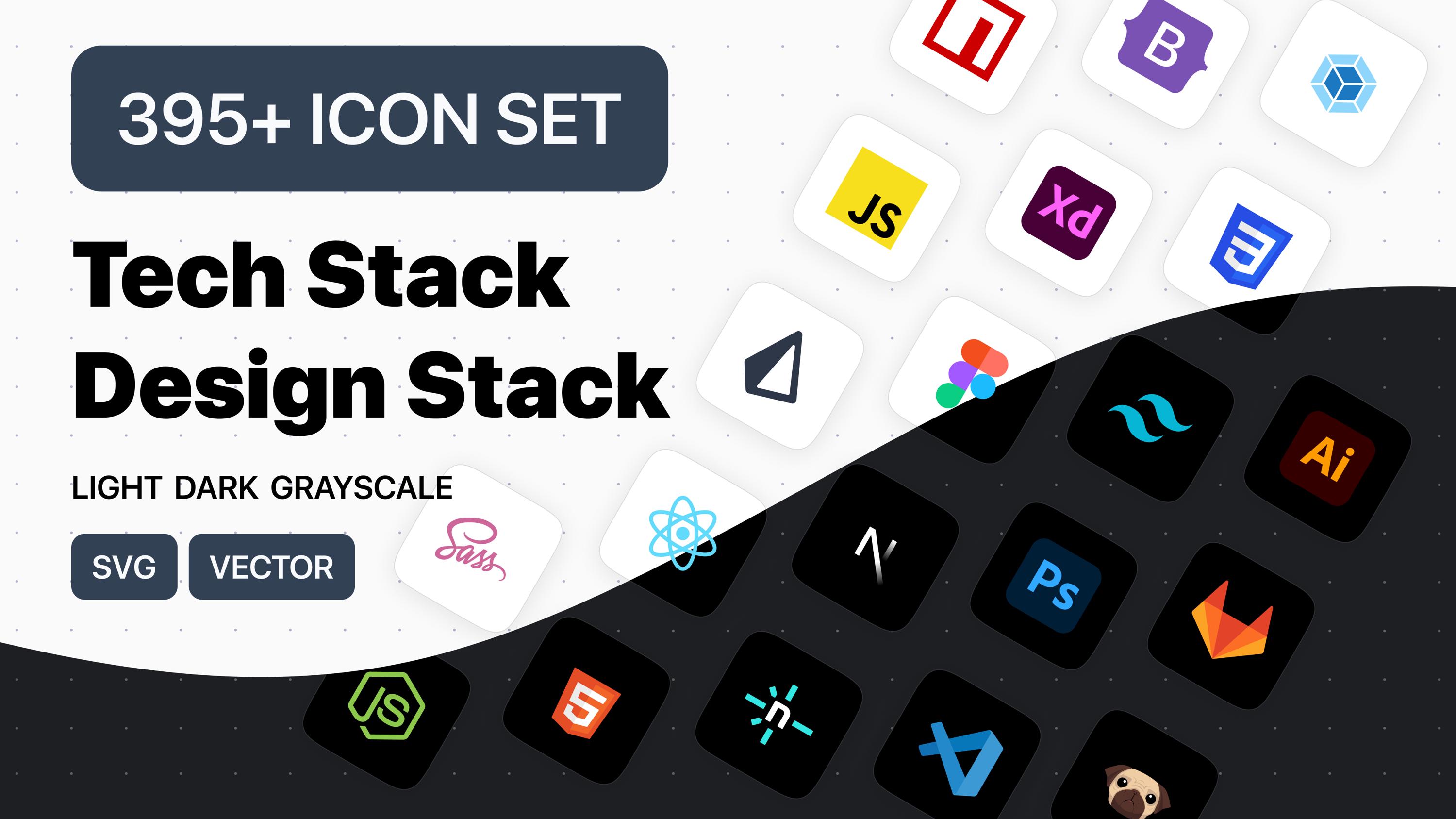 Tech Stack & Design Stack Logos - Etsy