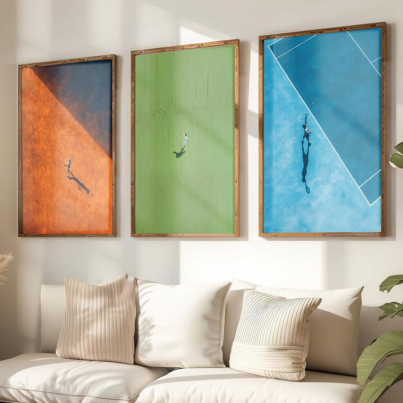 Minimalist Tennis Poster - Etsy UK