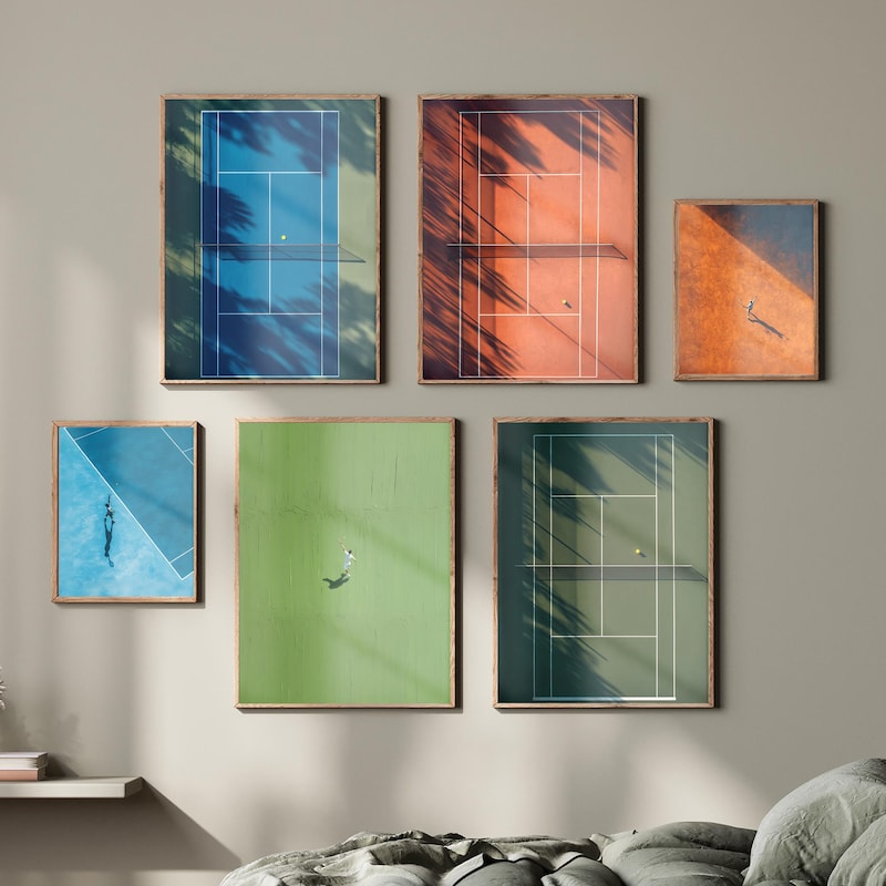 Abstract Tennis Posters - Etsy