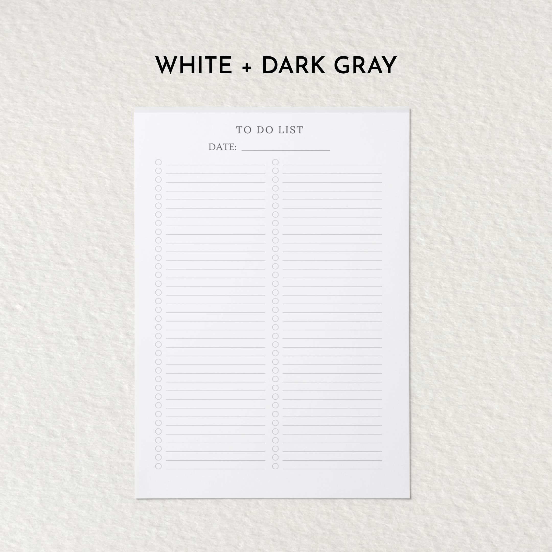 Printable To-do List Template | A4 & A5 | Fillable PDF | 8 Color ...