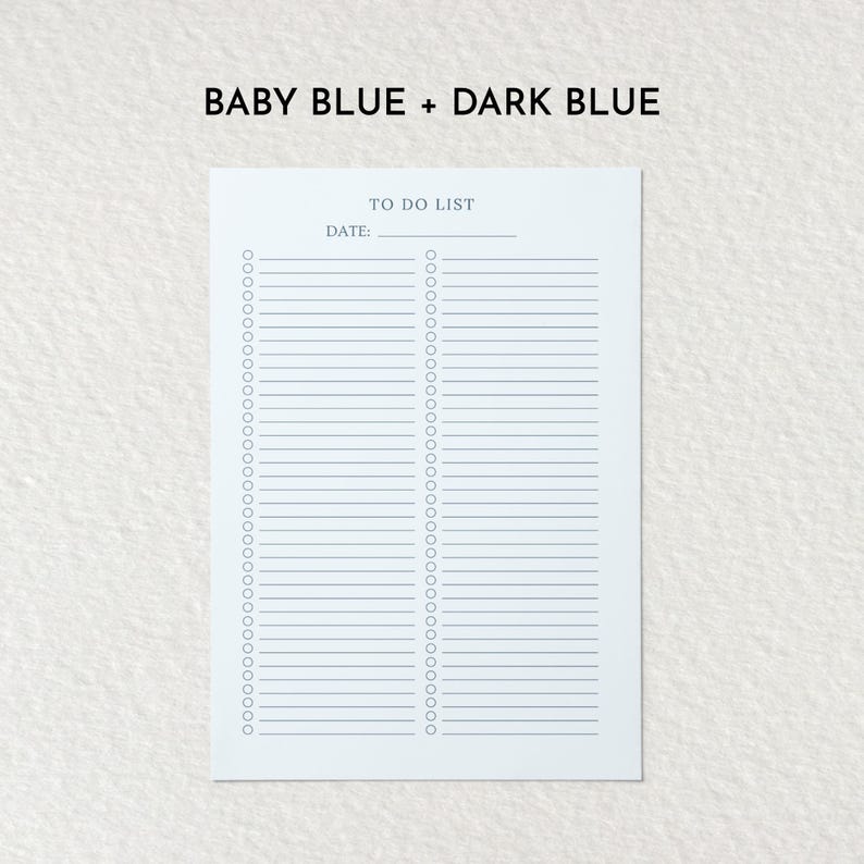 Printable To-do List Template | A4 & A5 | Fillable PDF | 8 Color ...