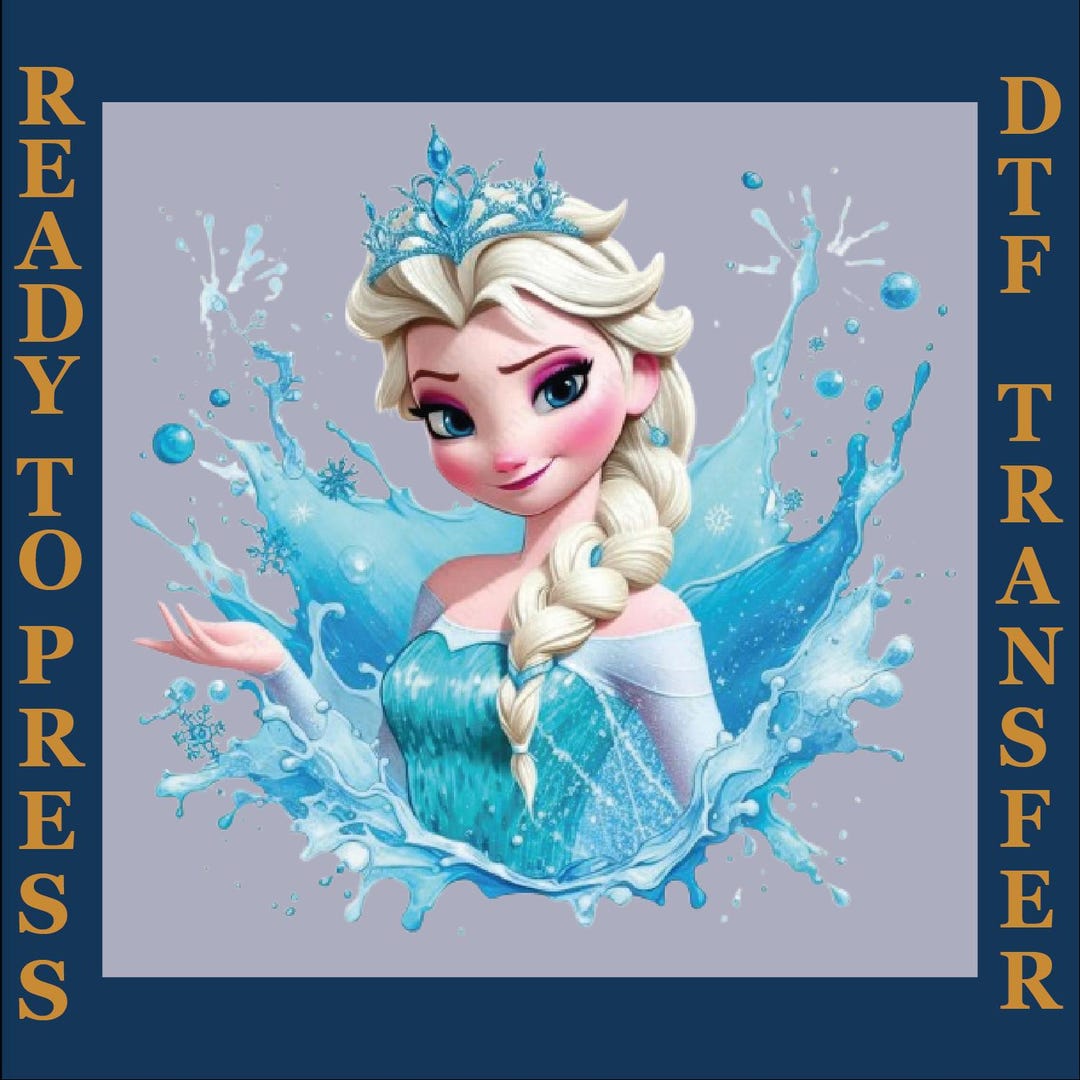 Disney Princess Elsa DTF, Disney Princesses DTF, Princess Elsa DTF ...