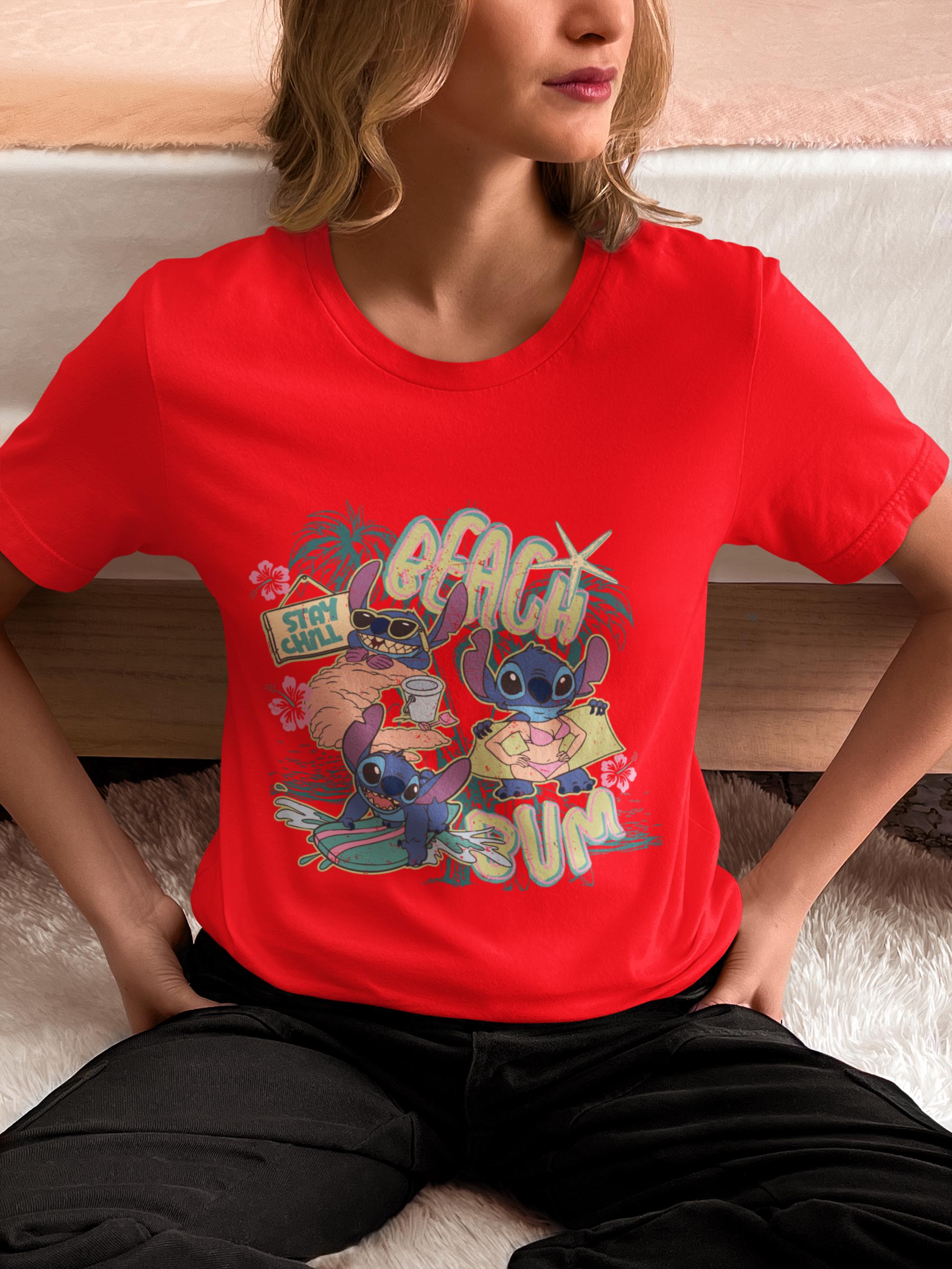 Stitch Beach Bum DTF Transfer: Summer Family Vacation Design - Ready to ...
