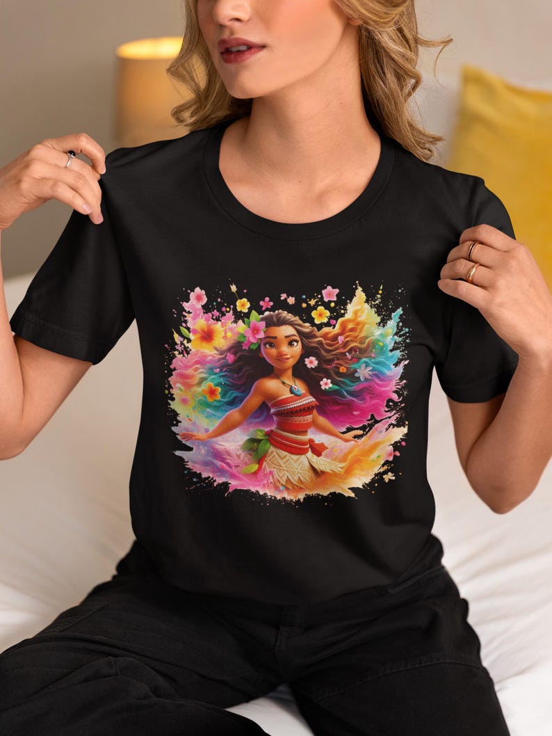Moana Disney Princess DTF Heat Press Transfer - Etsy