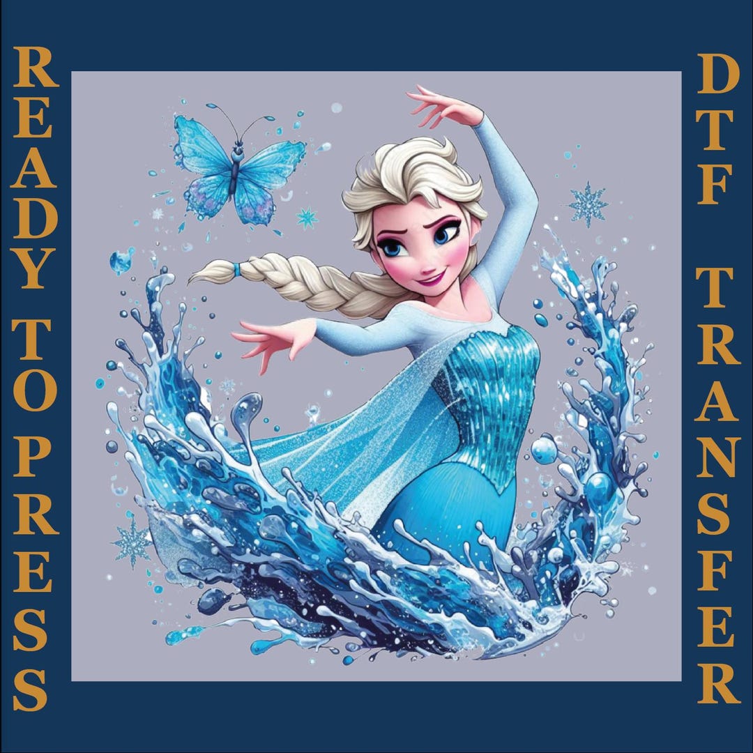 Disney Princess Elsa DTF, Disney Princesses DTF, Princess Elsa DTF ...