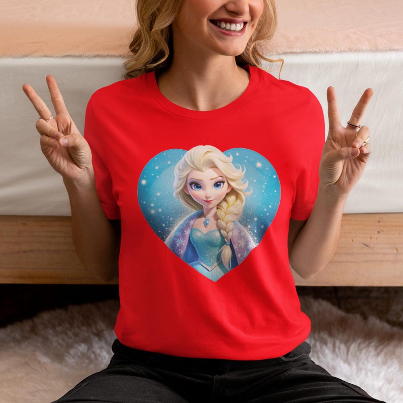 Elsa DTF Transfer, Disney Princess Heat Press Design - Etsy